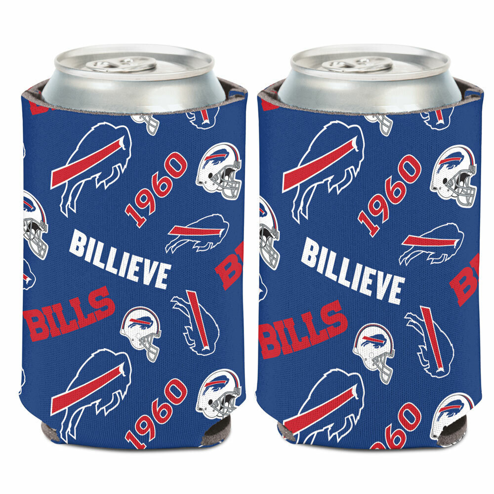 Buffalo Bills Scatter 12 Ounce Can Cooler Koozie