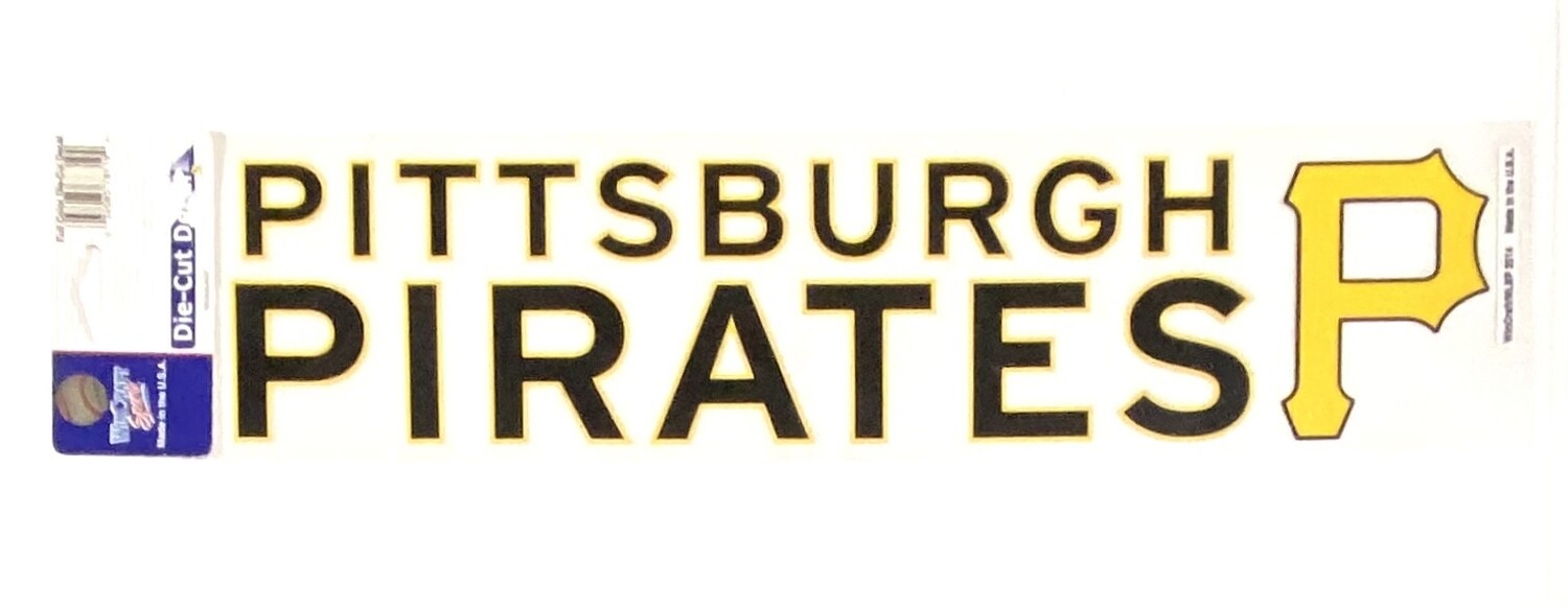 Pittsburgh Pirates 4" x 17" Perfect Cut Color Decal