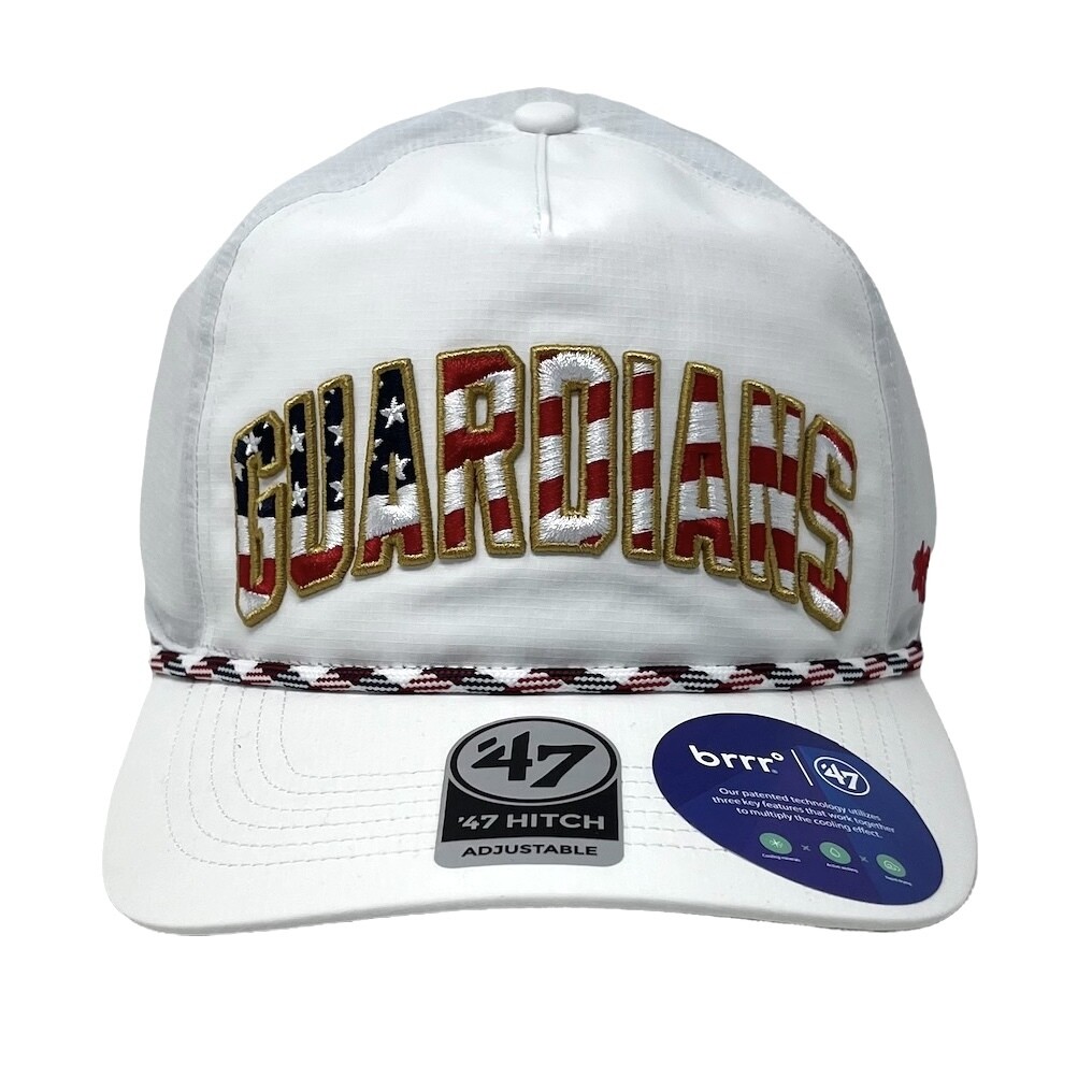 Cleveland Guardians Flag Filled Design Adjustable Hat