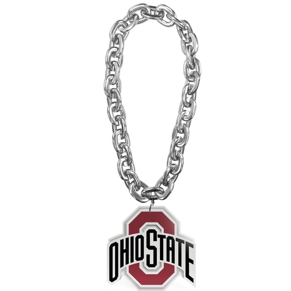 Ohio State Buckeyes 10” Fan Chain 3D Necklace