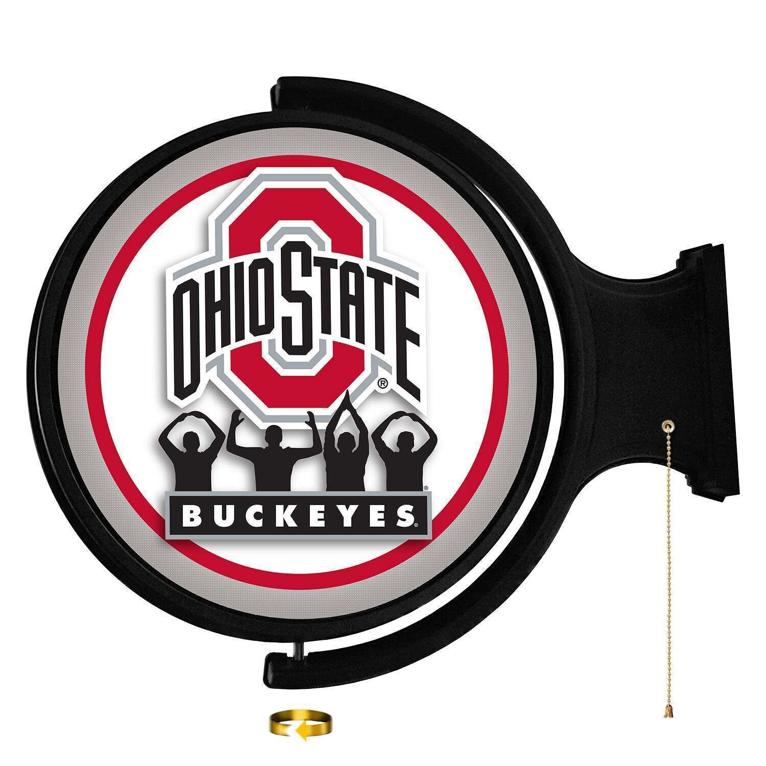 Ohio State Buckeyes O-H-I-O Original Round Rotating Lighted Wall Sign