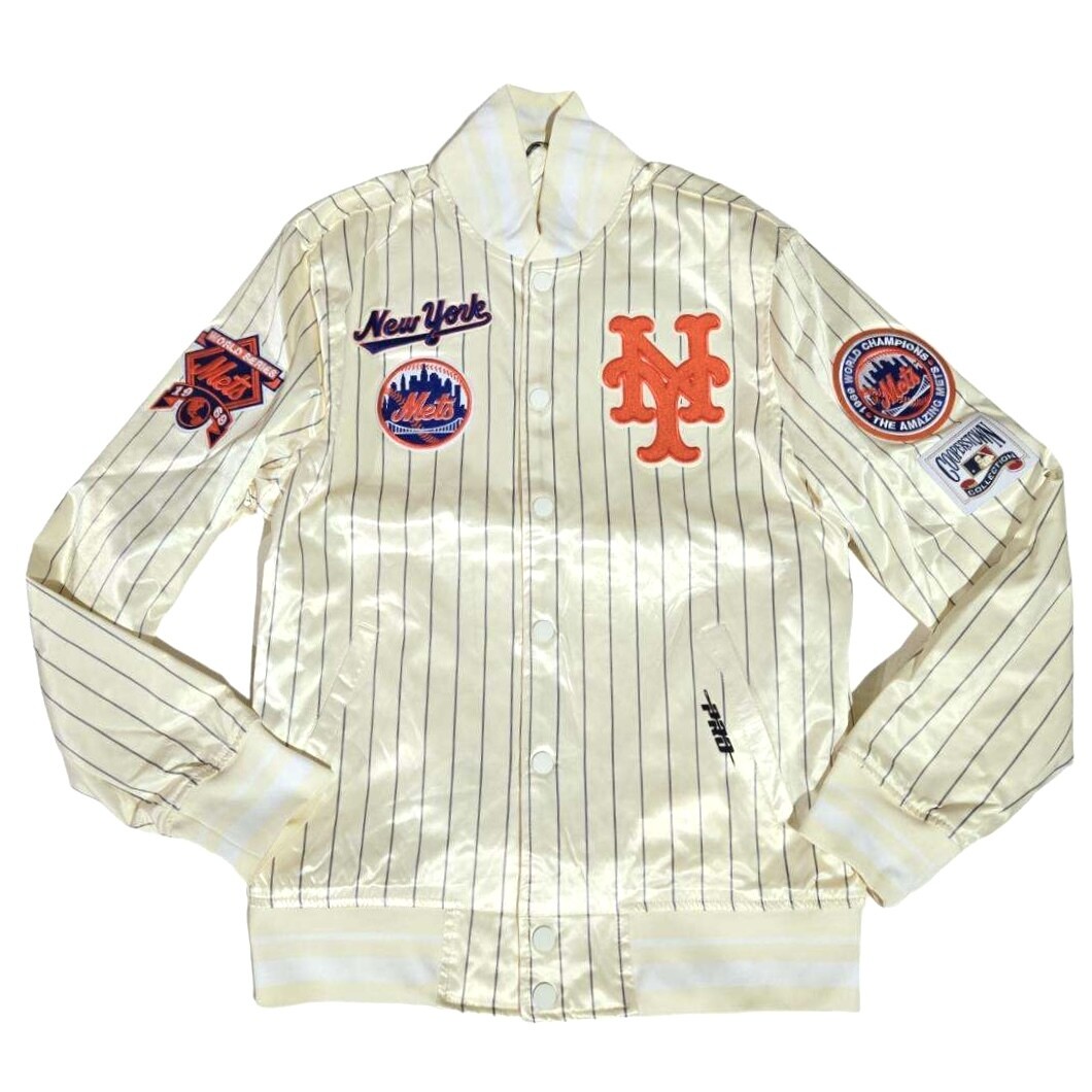 New York Mets Pinstripe Pro Standard Full-Snap Jacket