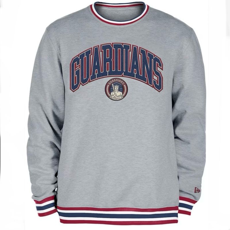 Cleveland Guardians Men’s New Era Grey Throwback City Connect Sweatshirt