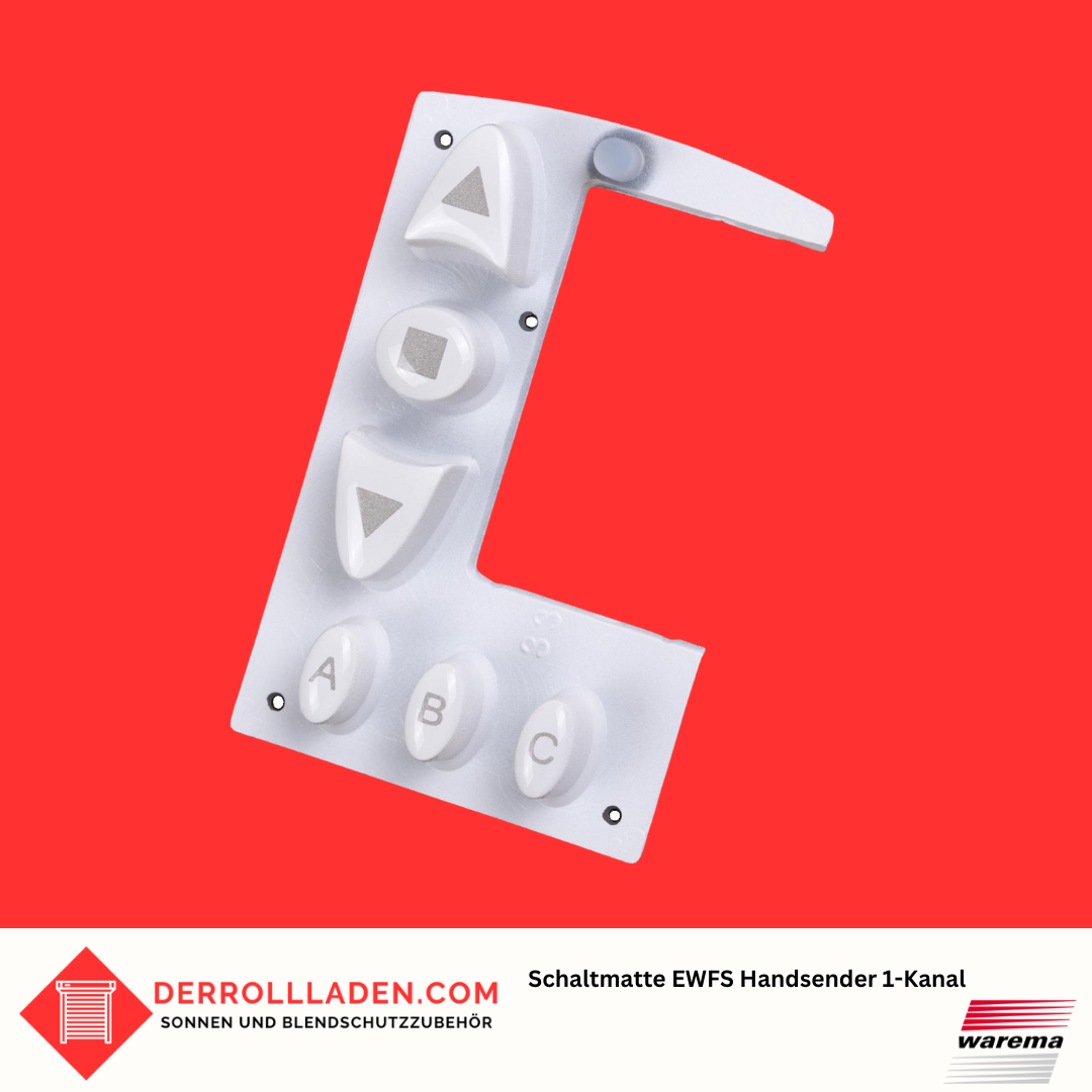 Schaltmatte EWFS Handsender 1-Kanal Weiß – Komfortable drahtlose Steuerung für elektronische Geräte