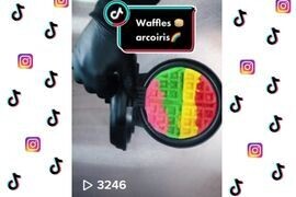 Aprende a Crear los Waflles Arcoiris 🧇🌈