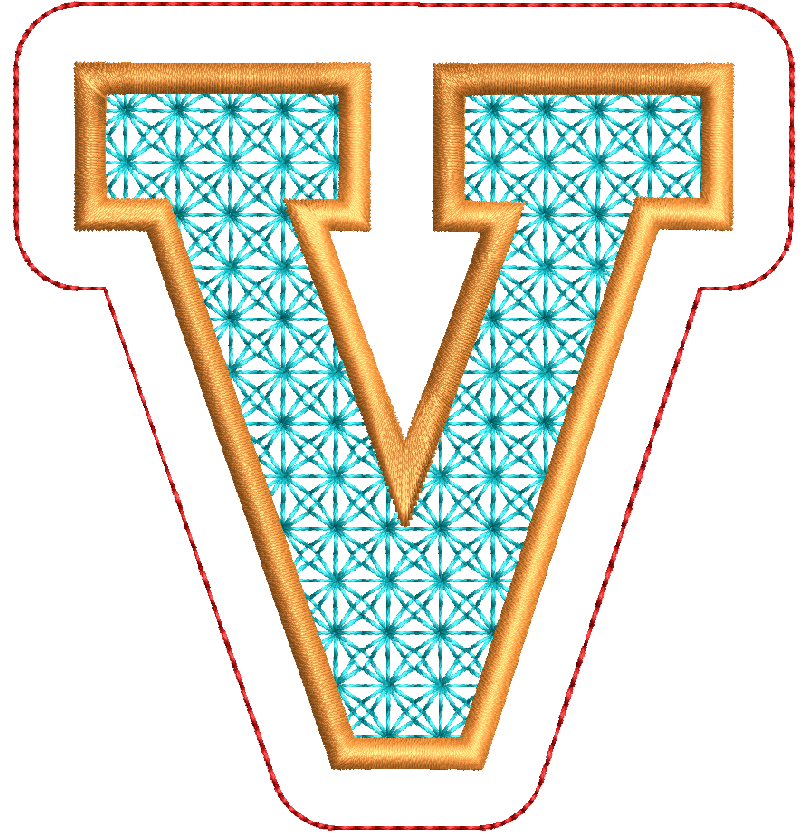 Alphabet Letter V Decoration
