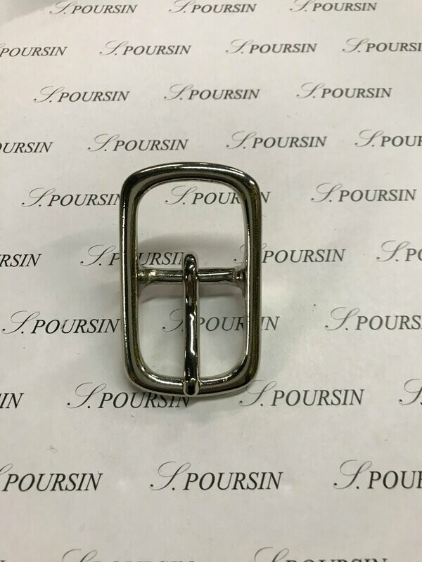 Boucle double Lyre 27 CH Laiton Nickel - lot de 2 pièces