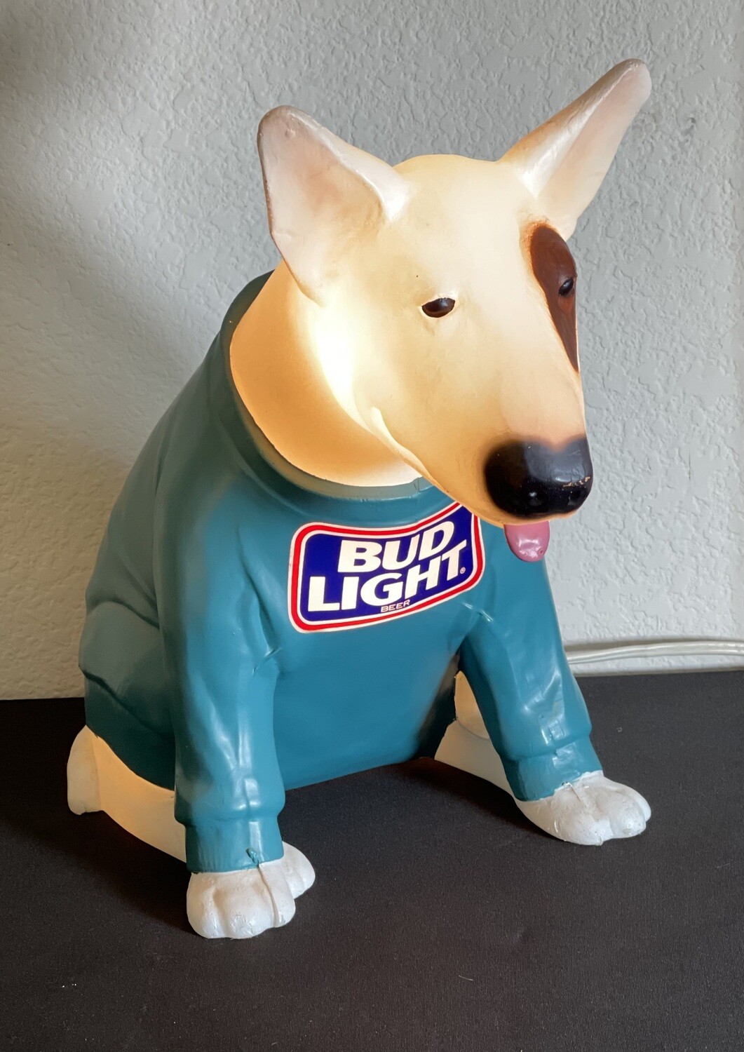 1980s Spud Mackenzie Bud Lamp Light Lighted Dog Display Sign Budweiser