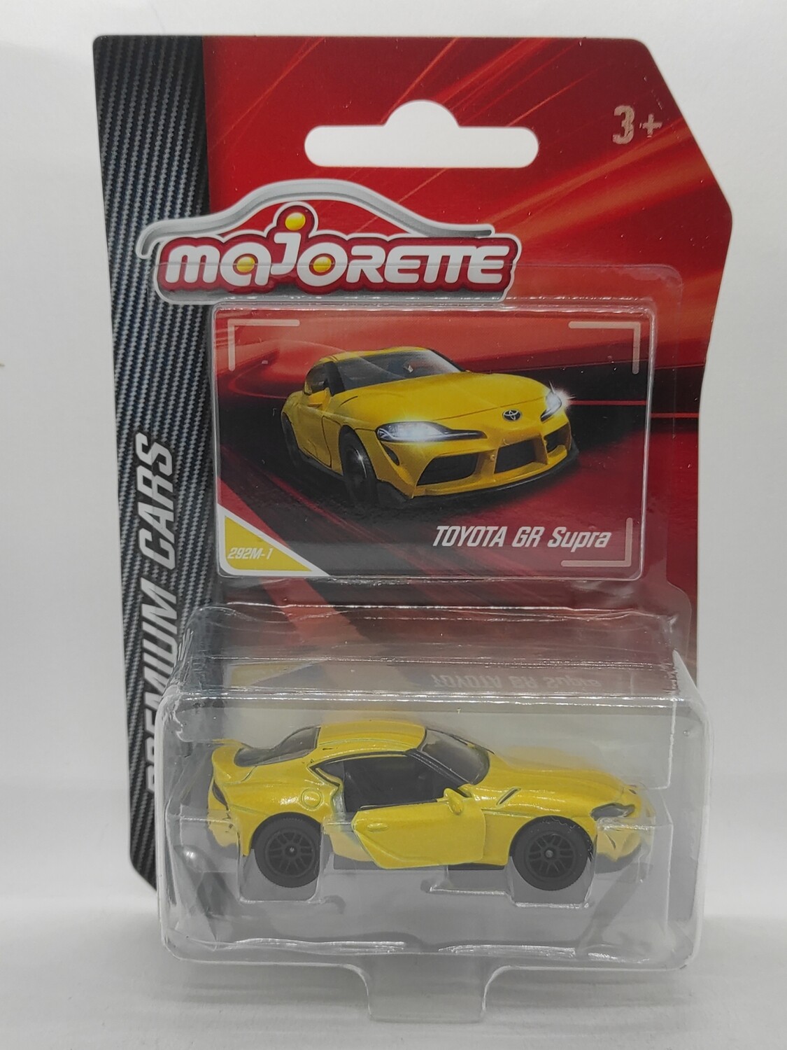 Majorette Toyota GR Supra jaune Premium Cars