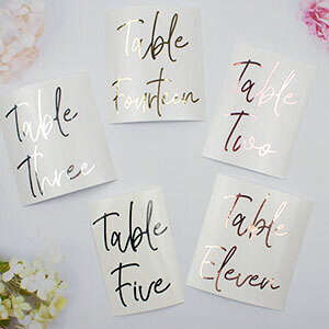 Table Number Sticker - Zingaboo