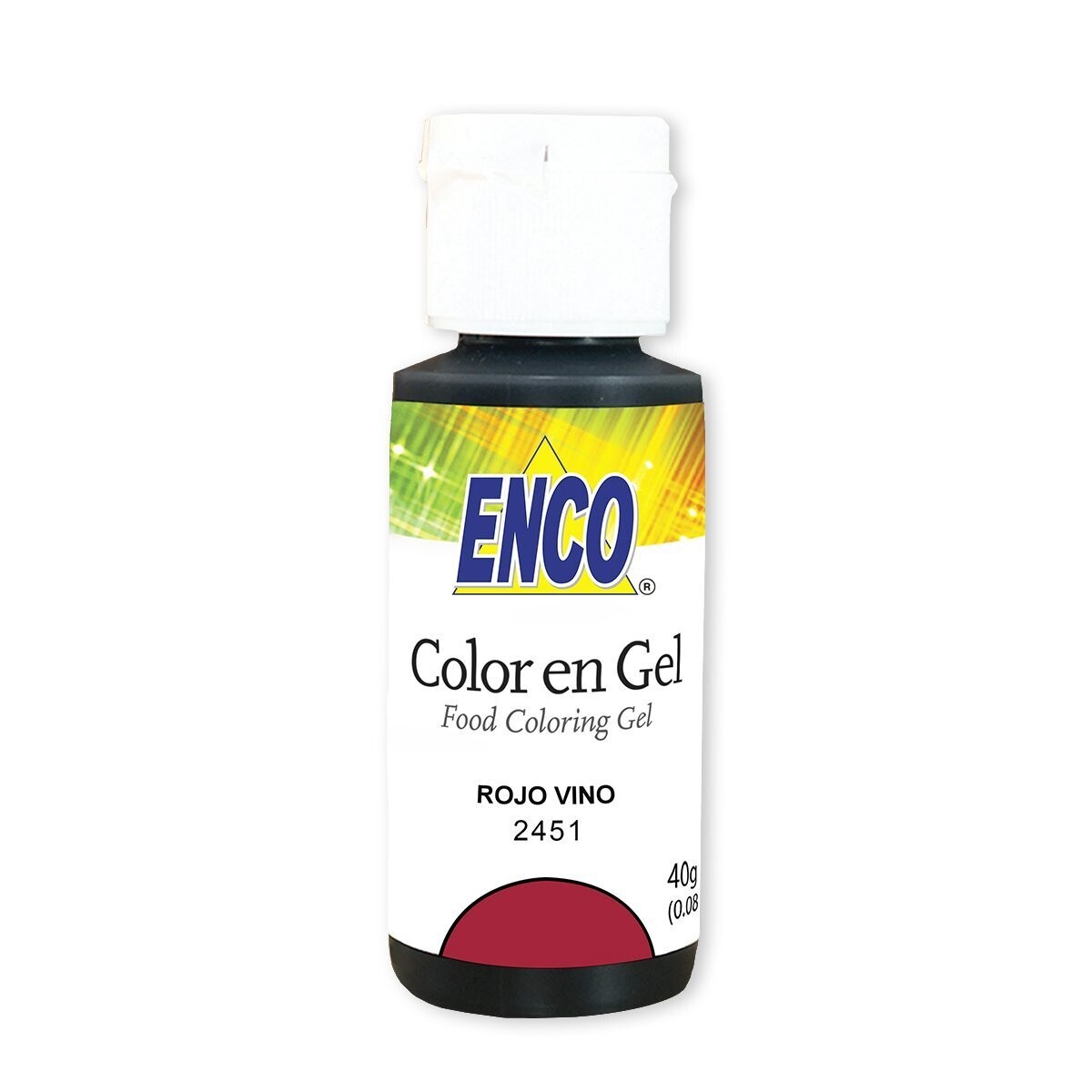 ENCO 2451-40 Color Gel Rojo Vino 40 Grs En ENCO 2451-40 Color Gel Rojo Vino 40 Grs En