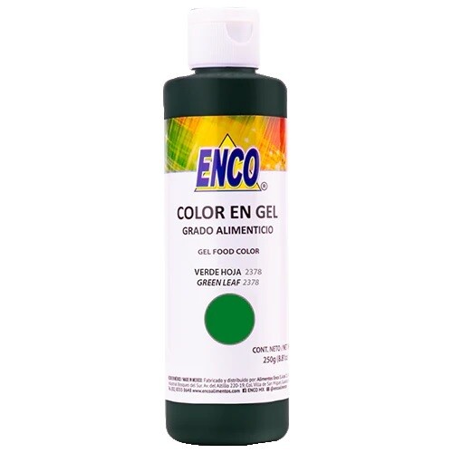 Colorante en gel VERDE HOJA 250 gr ENCO