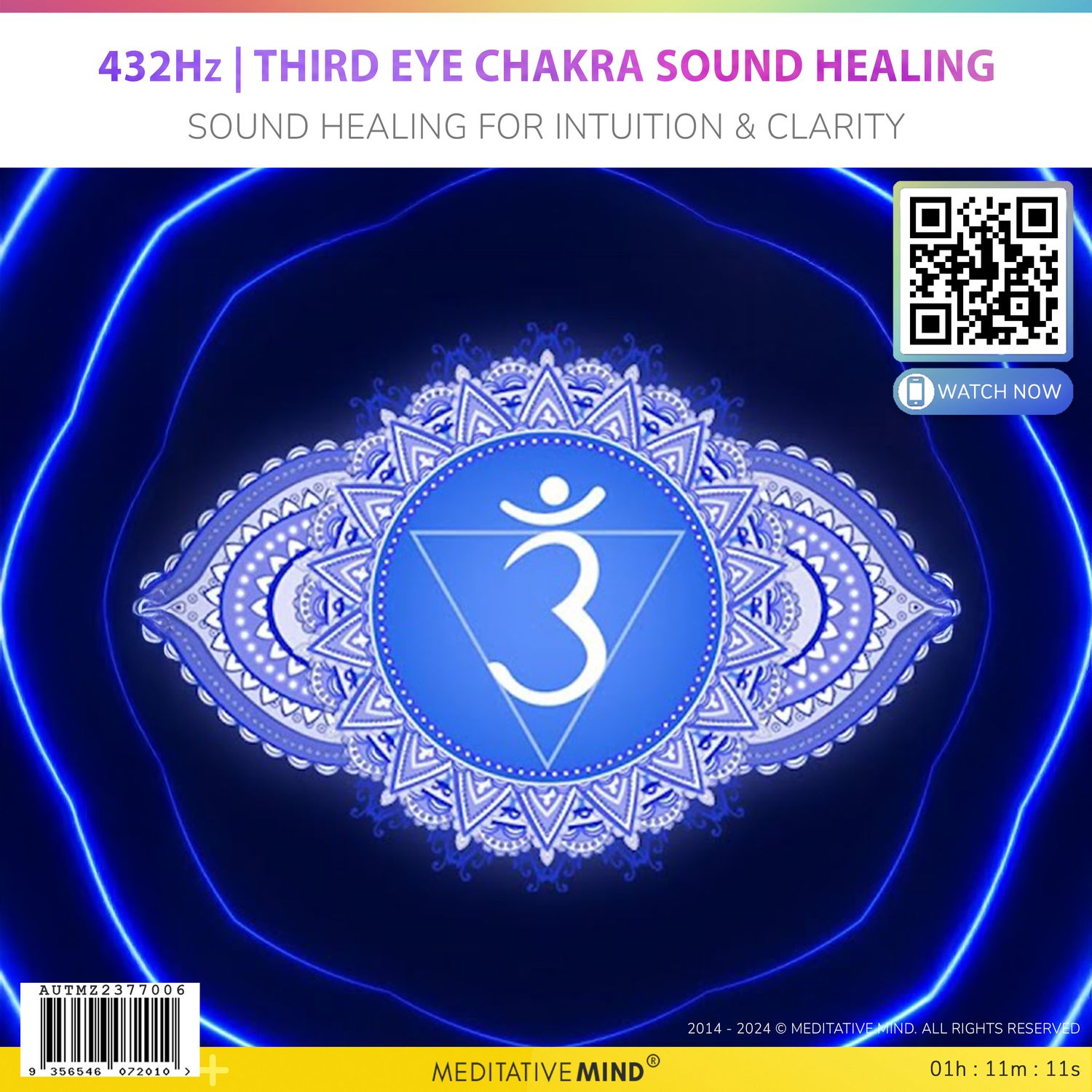 432Hz | Third Eye Chakra Sound Healing - Sound Healing for Intuition & Clarity | Meditative Mind ...
