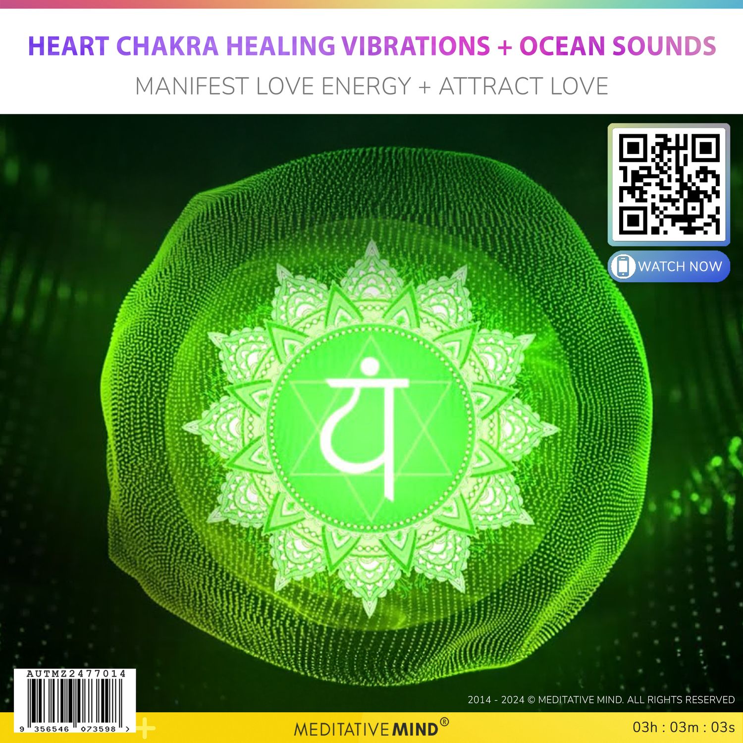 Heart Chakra Healing Vibrations + Ocean Sounds - Manifest Love Energy ...
