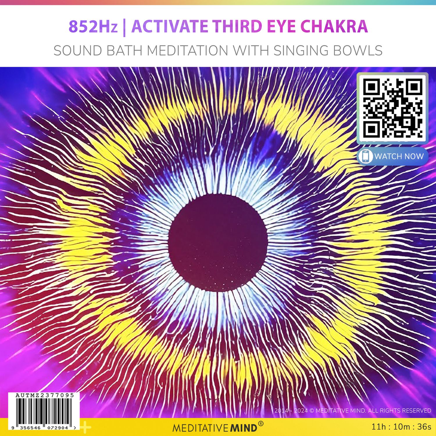 852Hz | Activate Third Eye Chakra - Sound Bath Meditation with Singing Bowls | Meditative Mind's ...