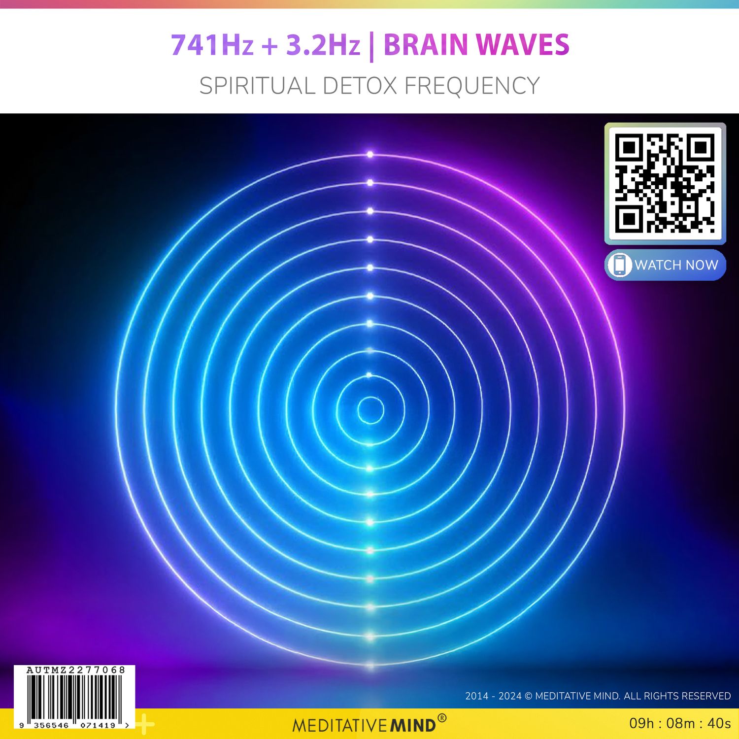 741Hz + 3.2Hz | Brain Waves - Spiritual Detox Frequency | Meditative ...