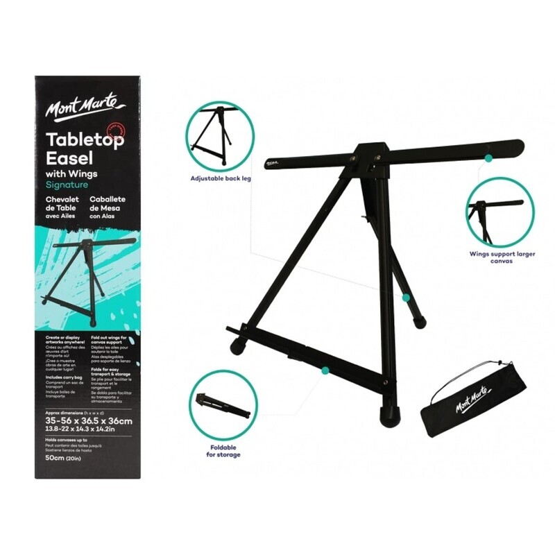 Tabletop Easel Signature with Wings