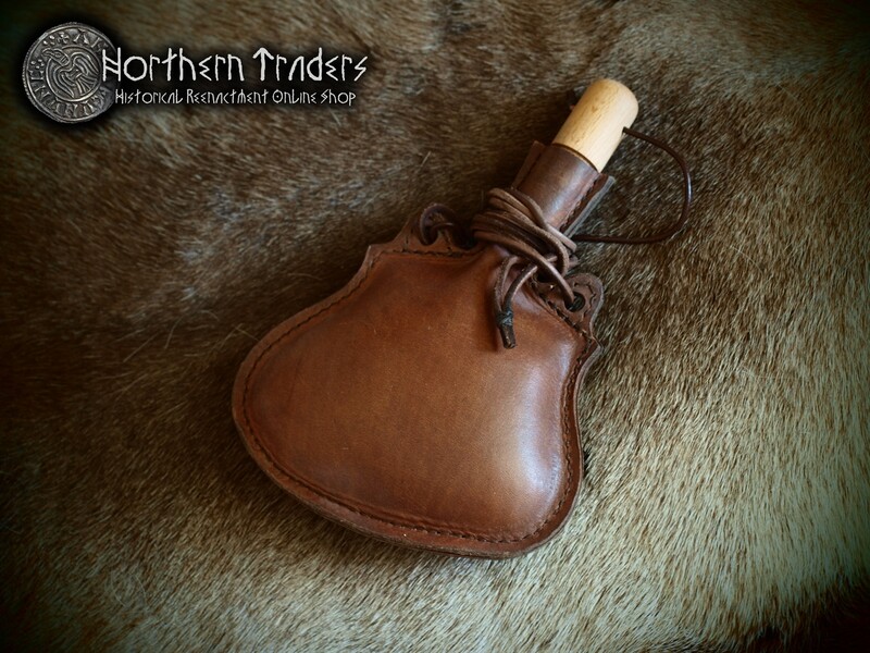 Medieval Leather Canteen - 1 liter