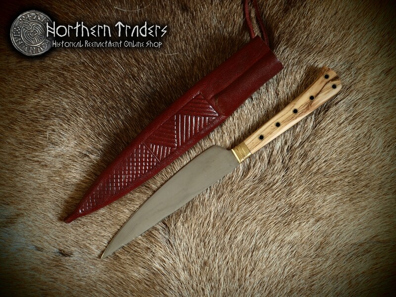 Medieval Knife - Deluxe Version with Decorated Sheath
