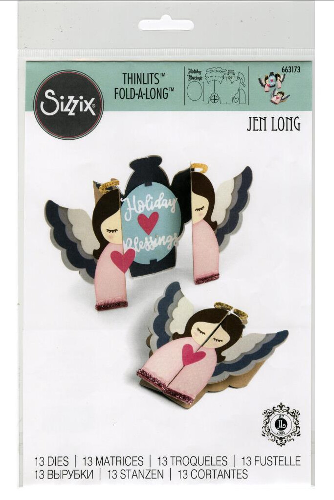 TROQUEL TARJETA ANGEL FOLD-A-LONG