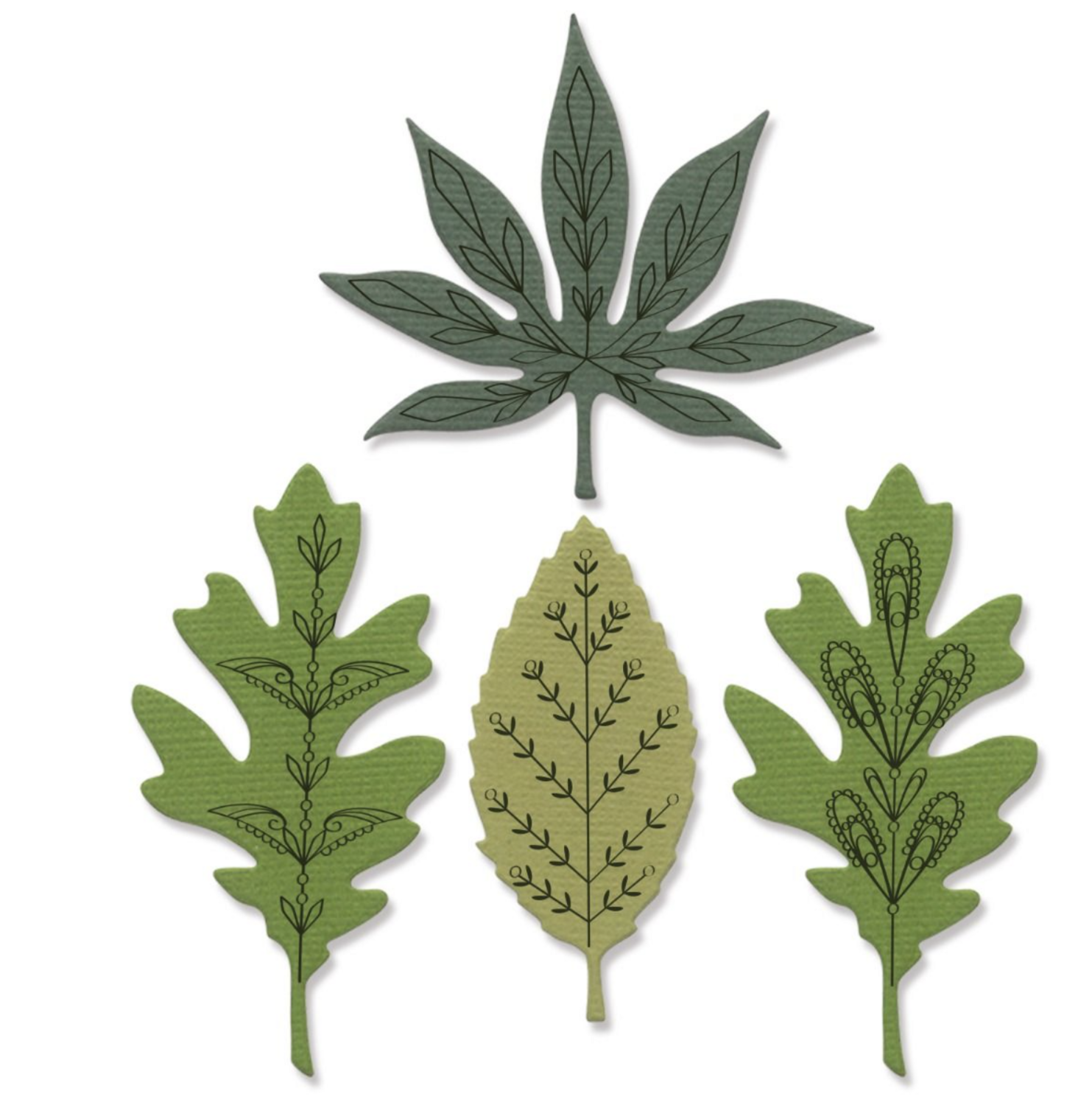 TROQUELES DE HOJAS CON SELLOS DECORATIVOS