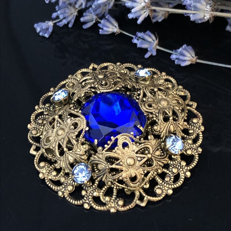 Чешская брошь «Ажур», 1960-1970-е гг.