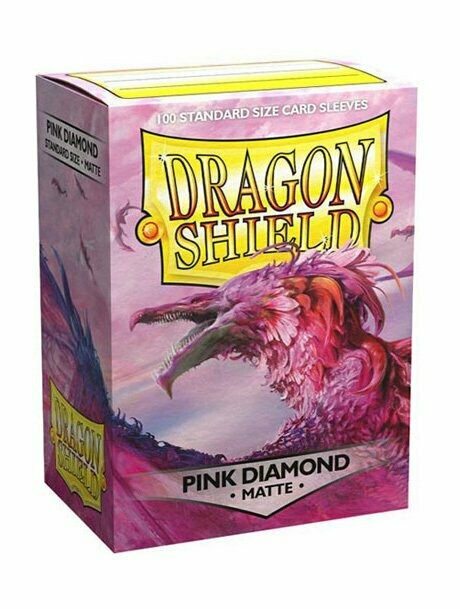 Dragon Shield Matte Pink Diamond 100 Standard Size (63 mm x 88 mm)