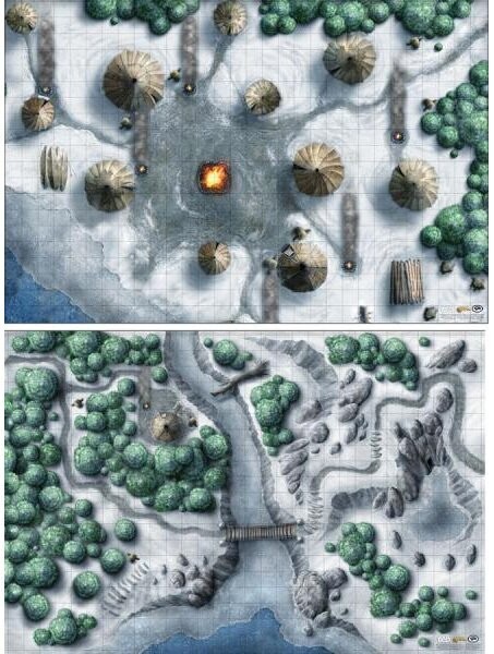 Dungeons & Dragons Icewind Dale Rime Of The Frostmaiden Encounter Map Set