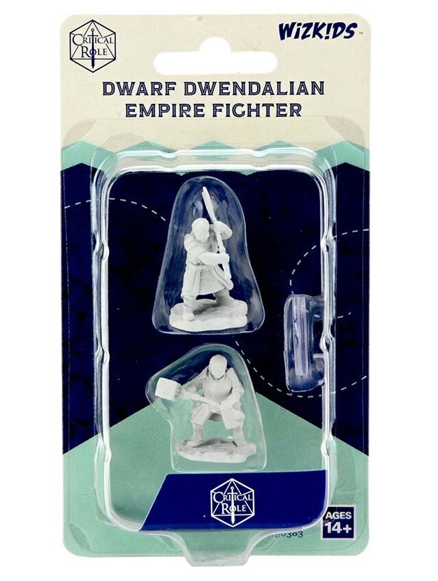 Critical Role Unpainted Miniatures Dwarf Dwendalian Empire Fighter ...