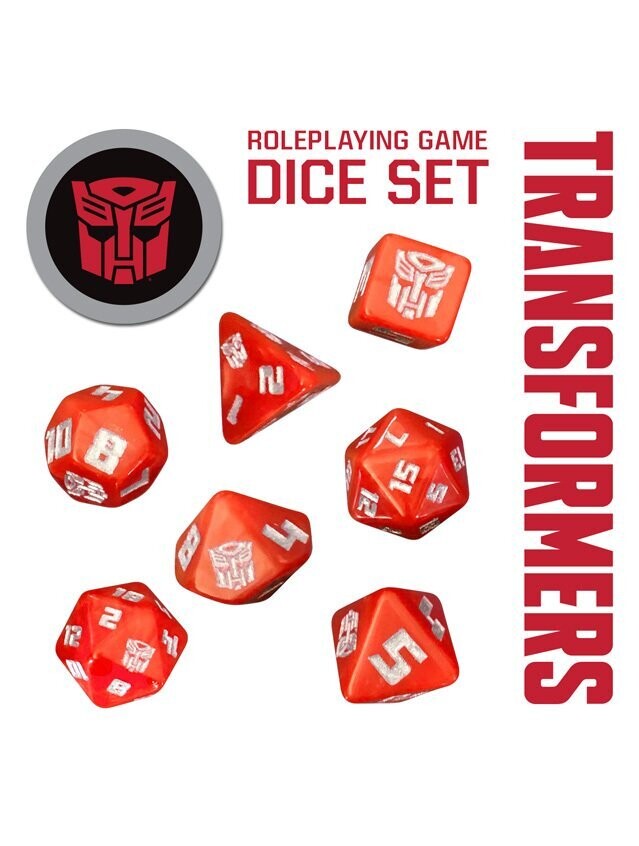 Transformers Roleplaying Game Dice Set