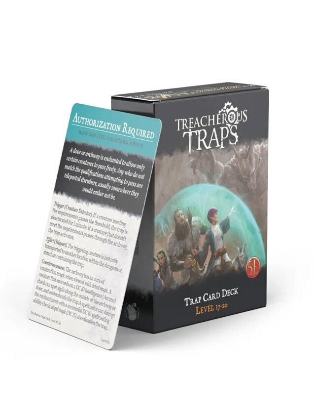 Treacherous Traps Challenge Rating 17 - 20 Deck 5e