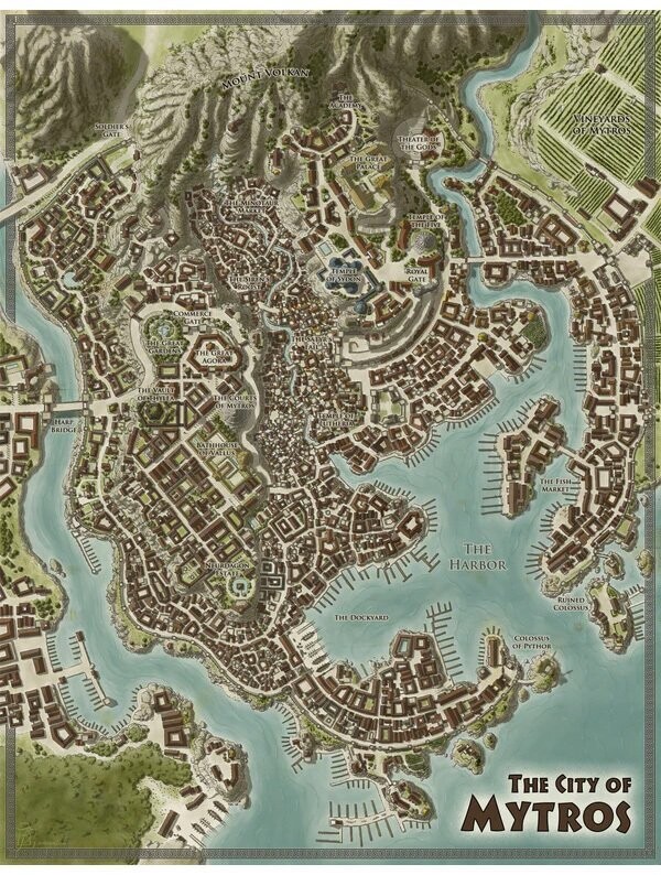Odyssey Of The Dragonlords Deluxe Poster Map Pack & GM Screen For Fifth ...