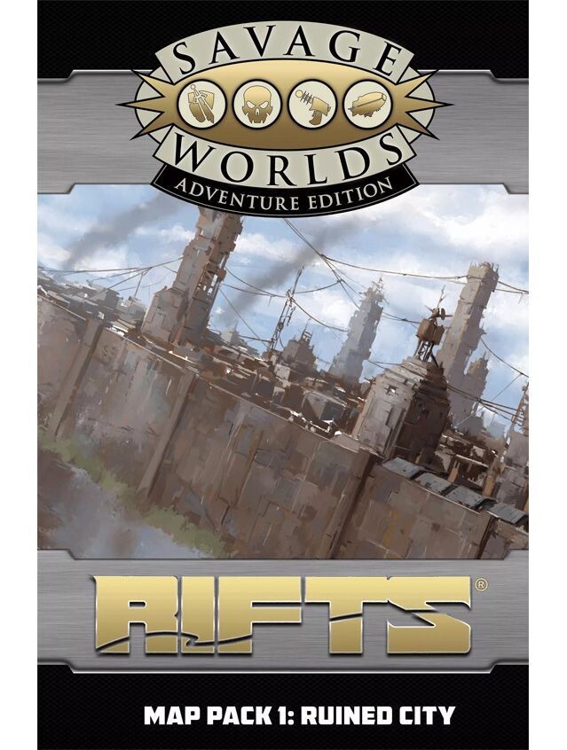 Savage Worlds Rifts Map Pack 1 Ruined City (Revised)