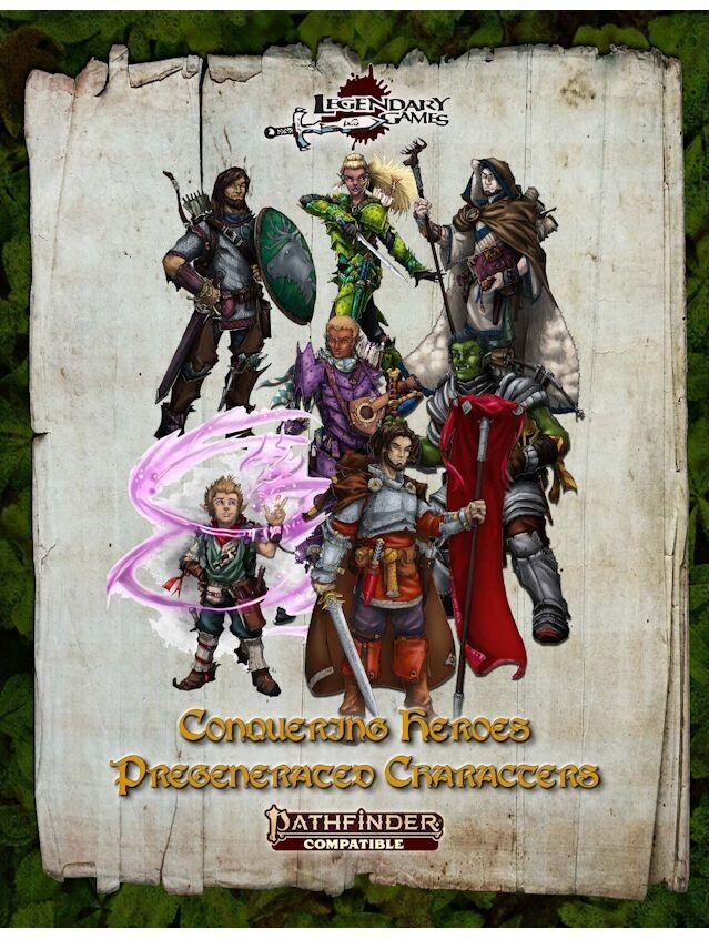 Pathfinder RPG Conquering Heroes Pregenerated Characters