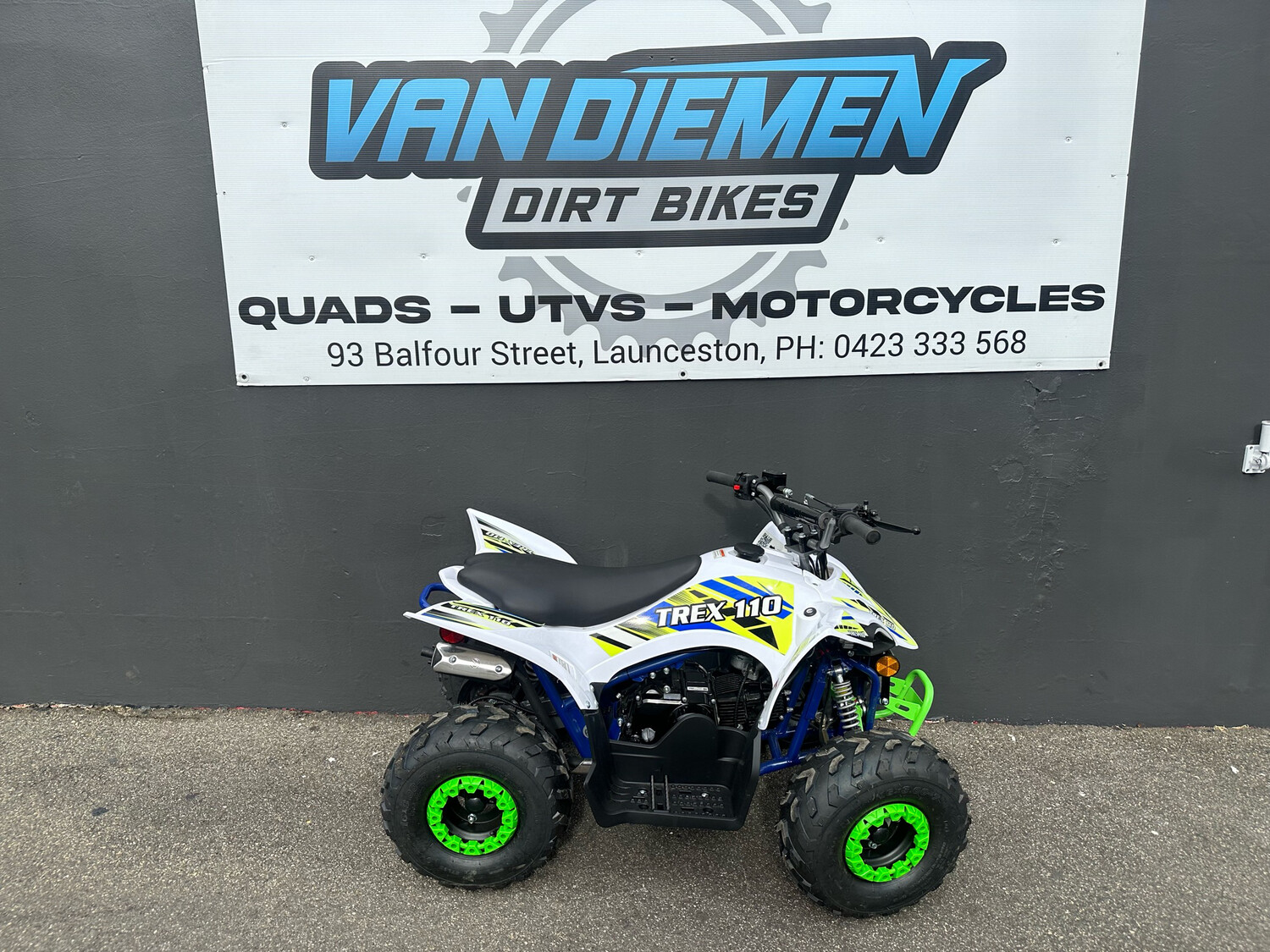 Crossfire Trex 110cc Quad Blue/White