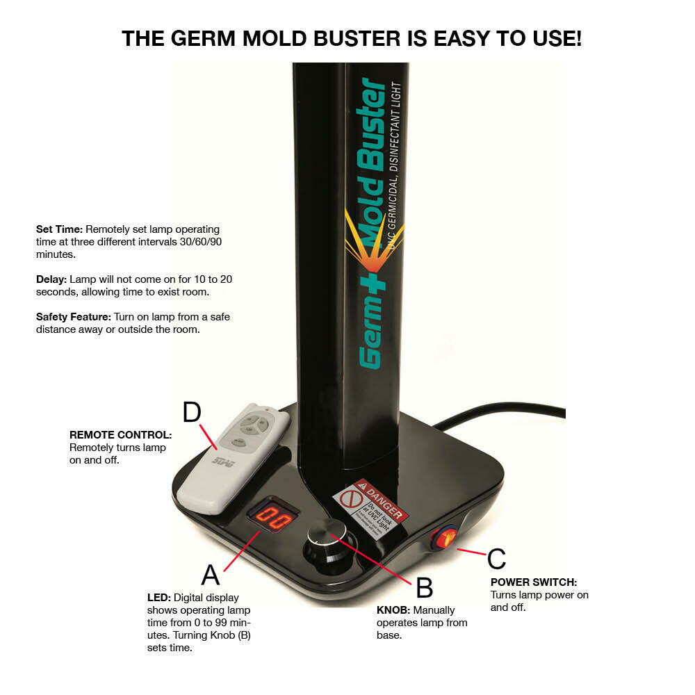 Germ Mold Buster |The Germicidal and Disinfectant Lamp