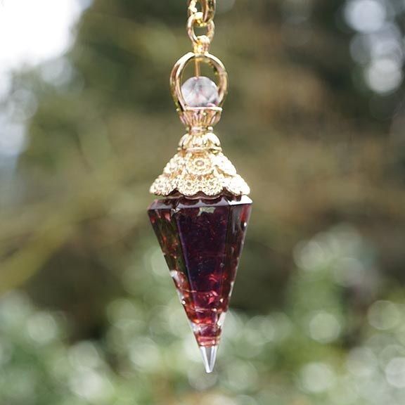 🌸Garnet Orgone Pendulum