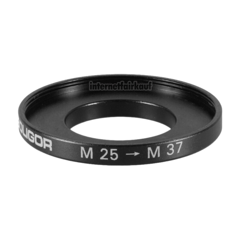 25-37mm Adapterring Filteradapter schwarz