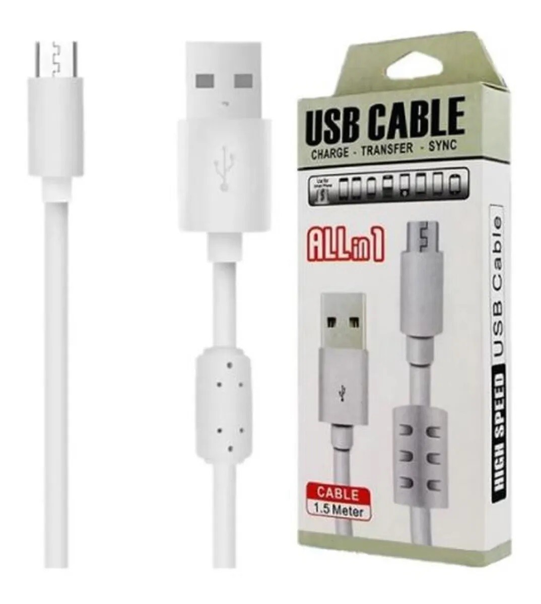 CABLE V8 CON FILTRO 1,5M UCV8