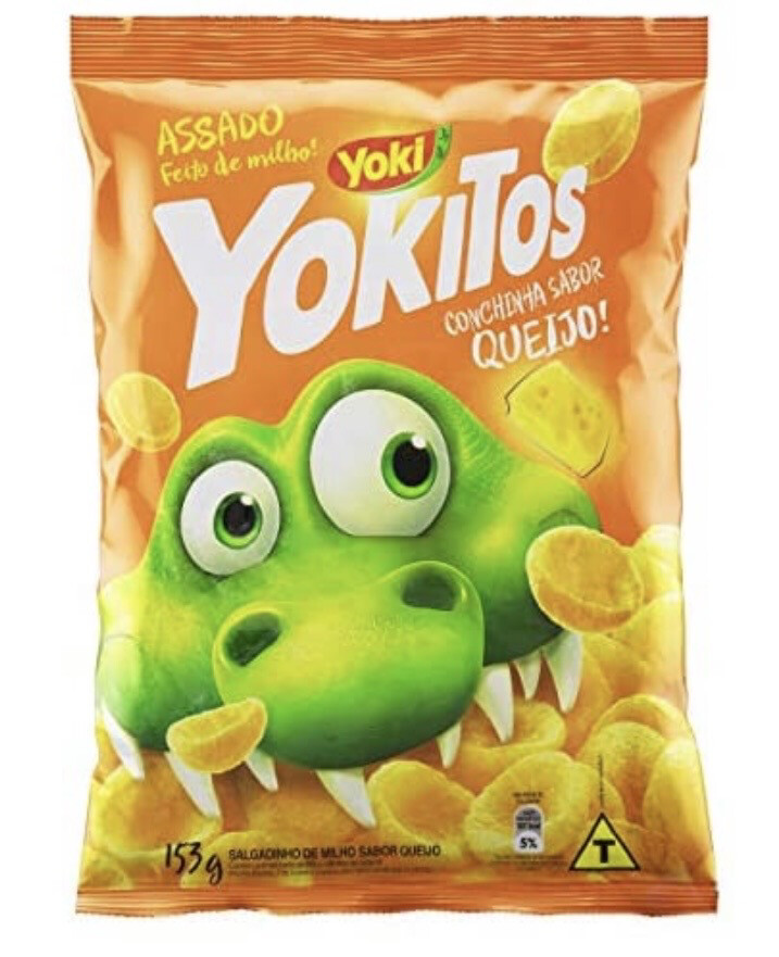 Yokitos Conchinha sabor Queijo - Cheese flavoured light crisps - 54g