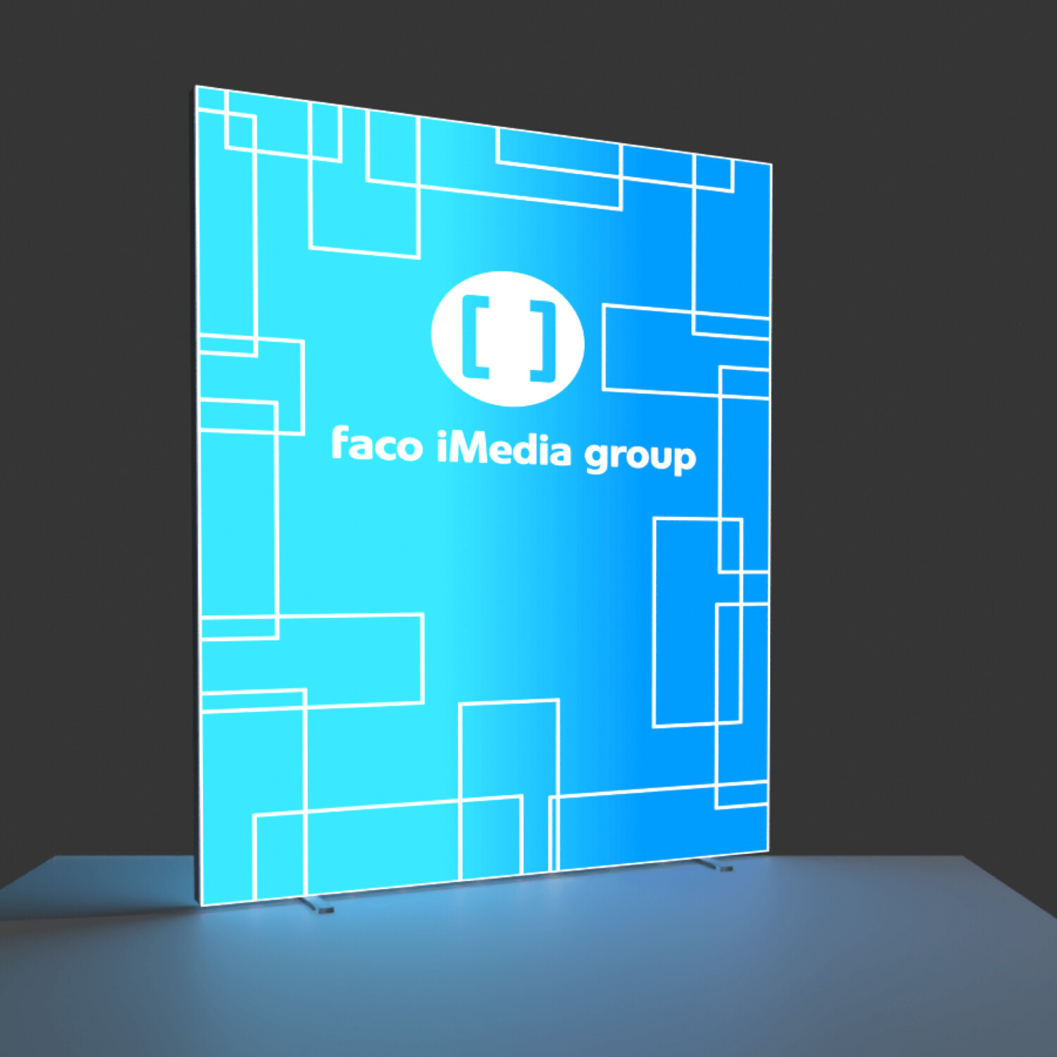 LED Leuchtrahmen 200m x 248cm inkl. ABS Koffer