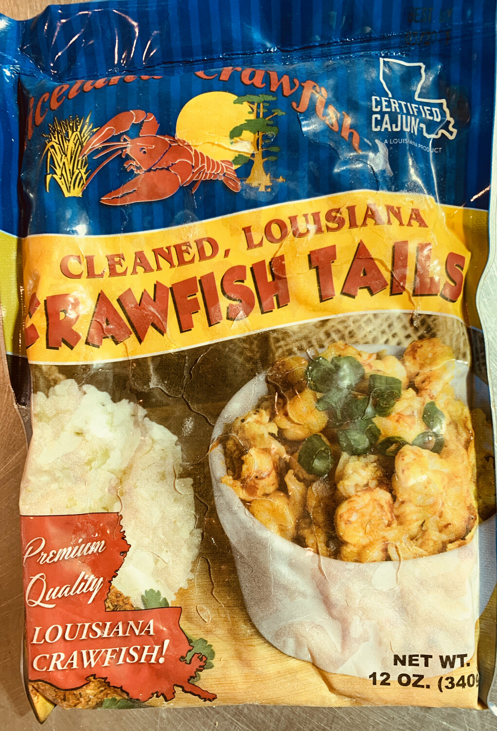 CRAWFISH TAIL MEAT 12 OZ FROZEN USA
