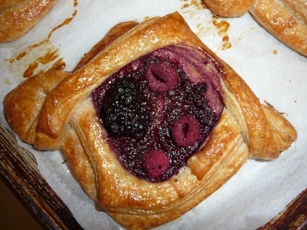 Meyer Lemon Diamond with Berries