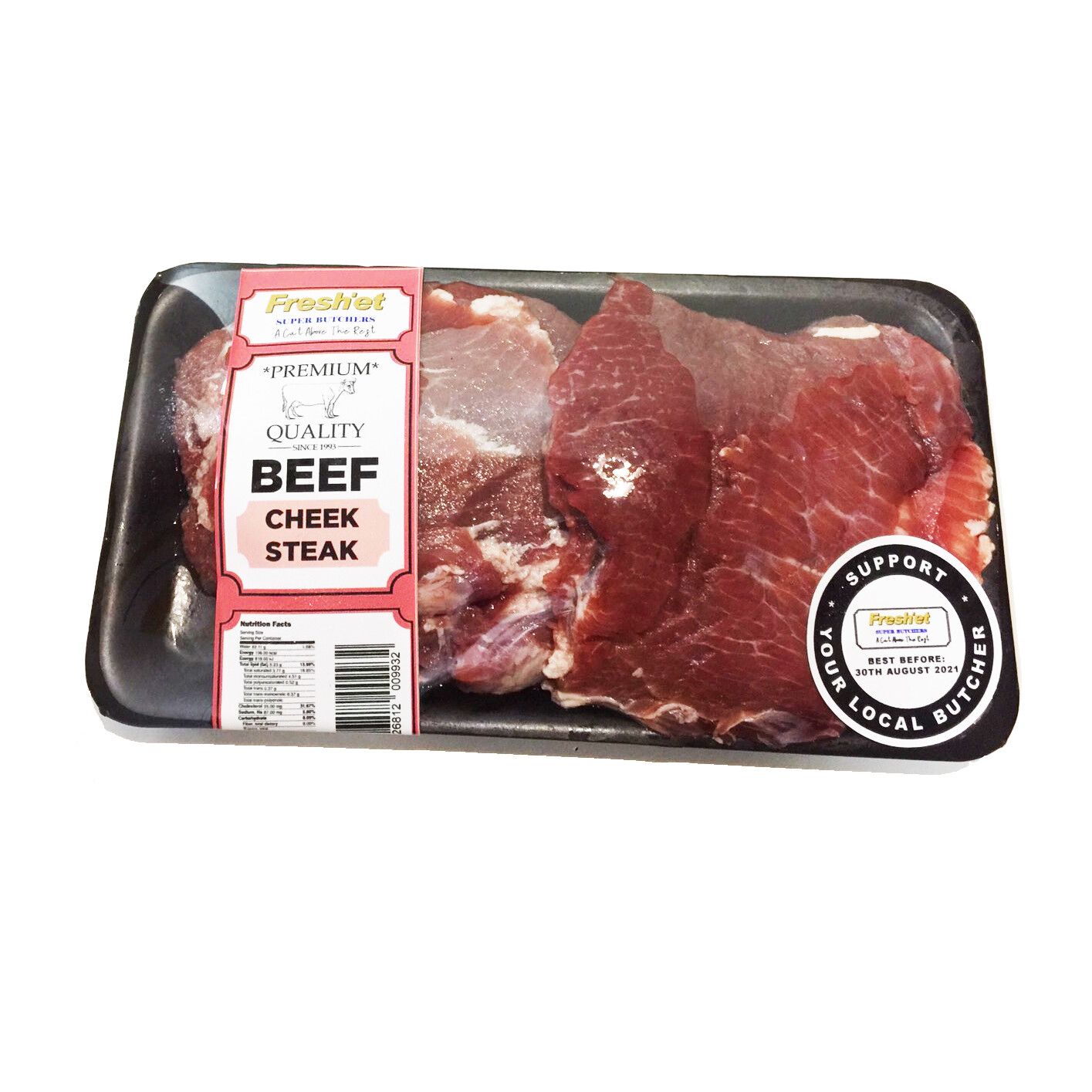 BEEF Cheek Steak - 1kg