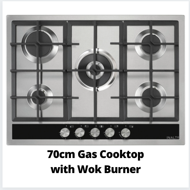 INALTO 70cm Gas Cooktop with 5 Burner