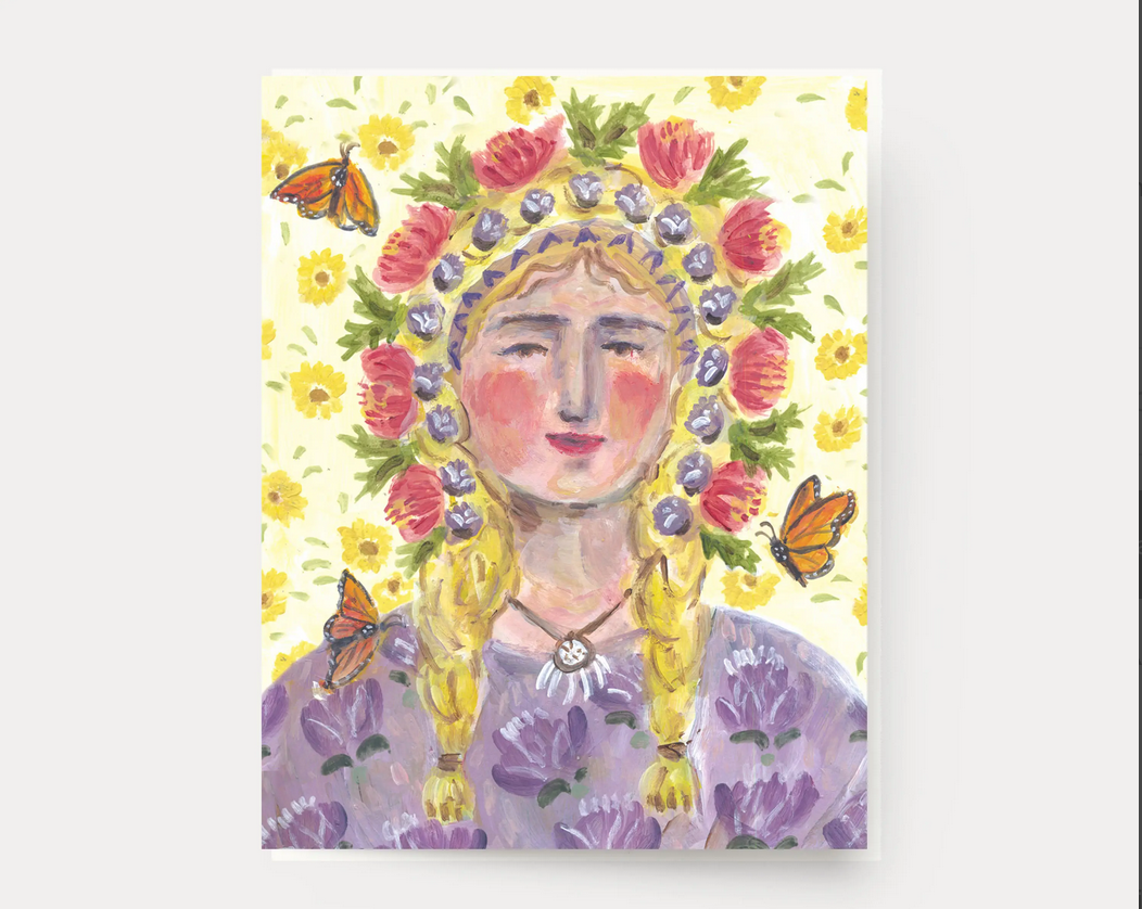 Ingrid Press Butterfly Woman Greeting Card U-124 – Store – The Plant ...