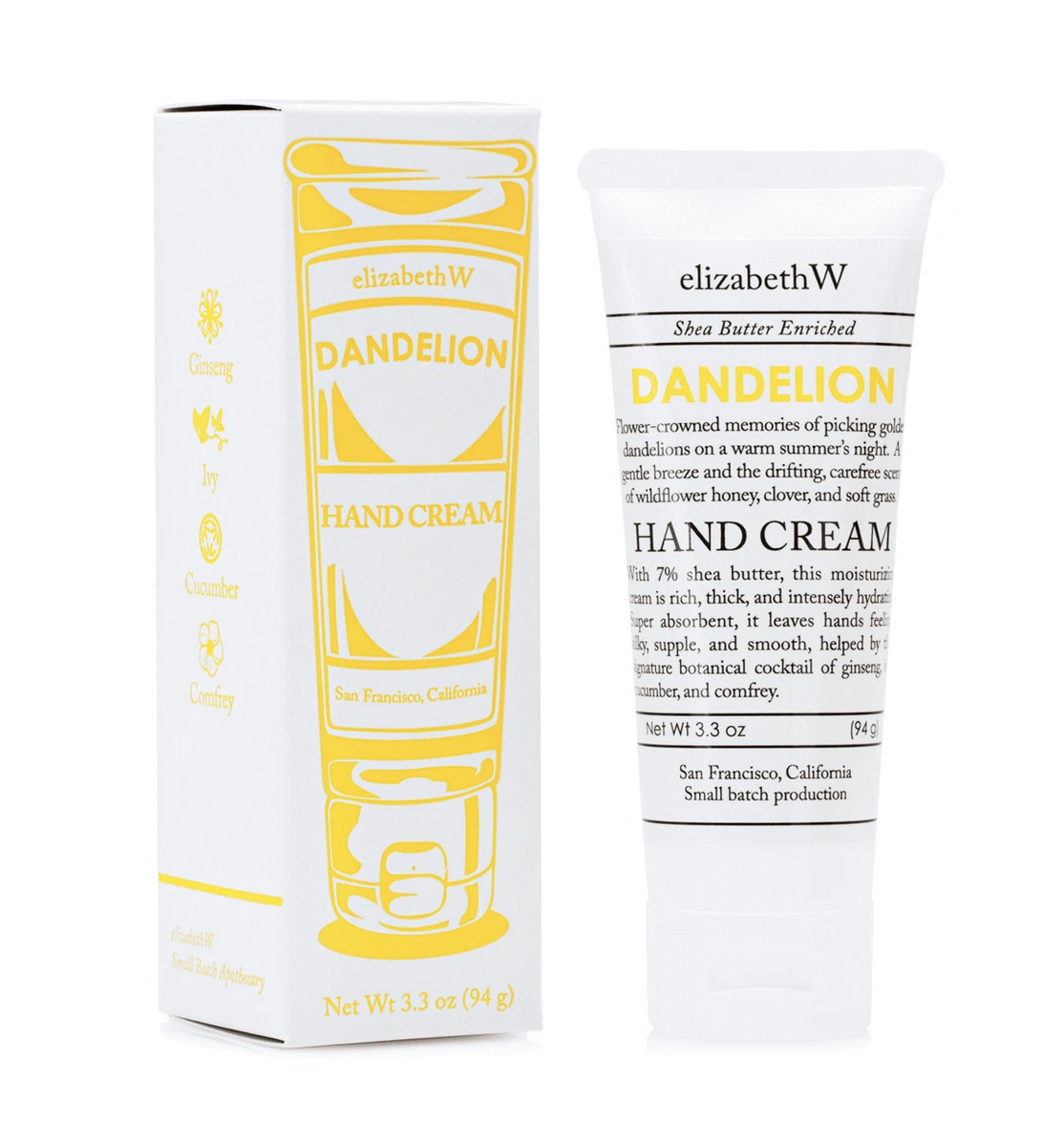 Elizabeth W Dandelion Hand Cream – Store – The Plant Foundry