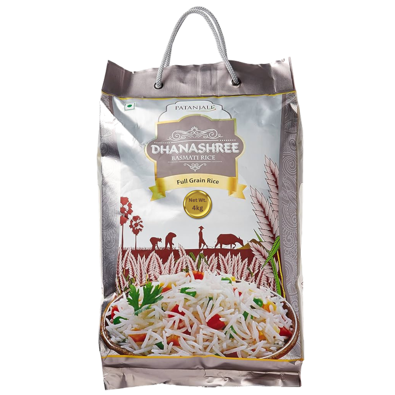Patanjali Dhanashree Long Basmati Rice 4kg