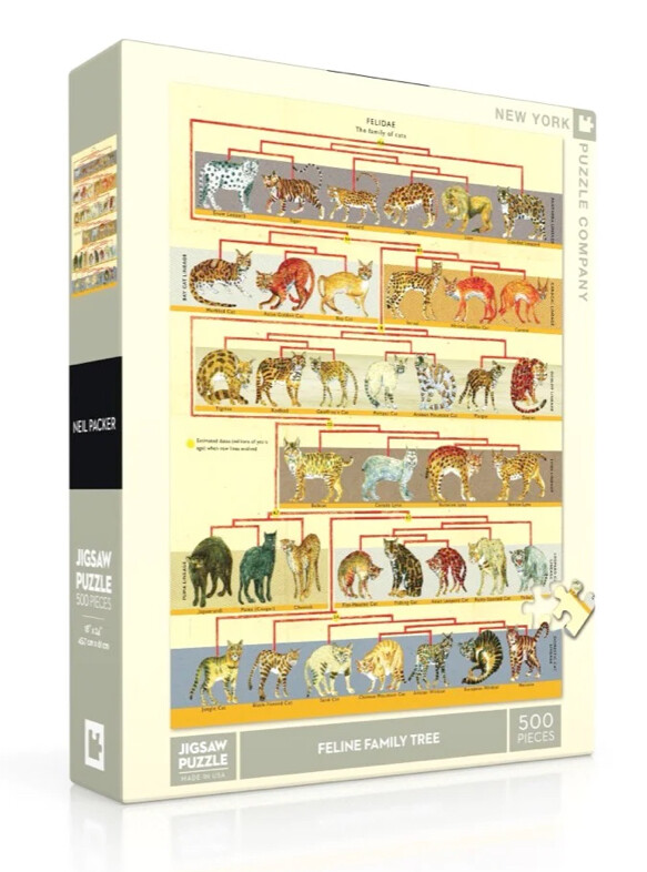 Feline Family Tree 500 Piece Puzzle