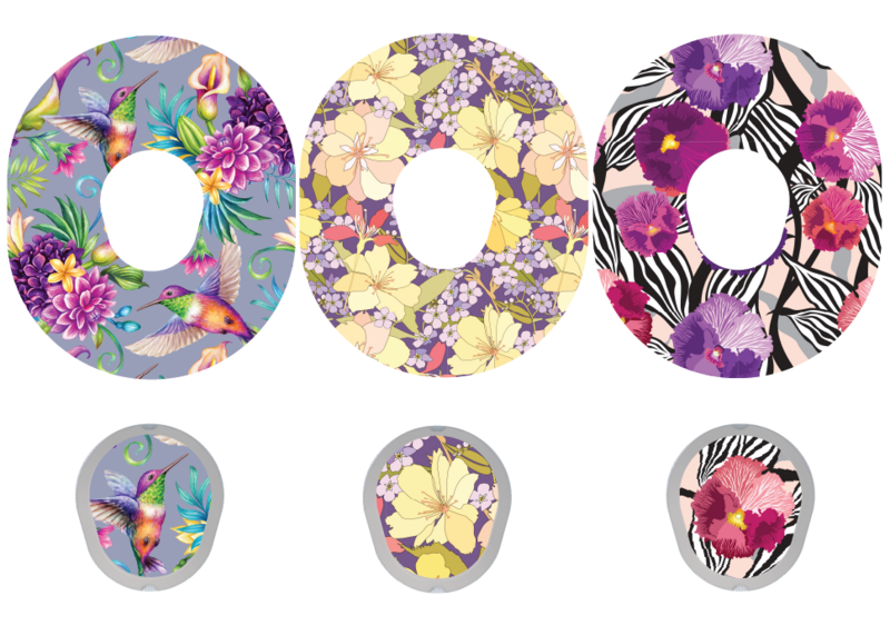 Glucomart Premium Dexcom G7 Patches and Dexcom G7 Stickers Floral ...